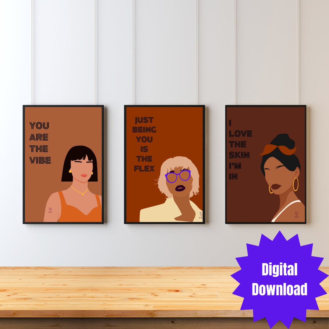 Black Girl Affirmation Poster - Etsy