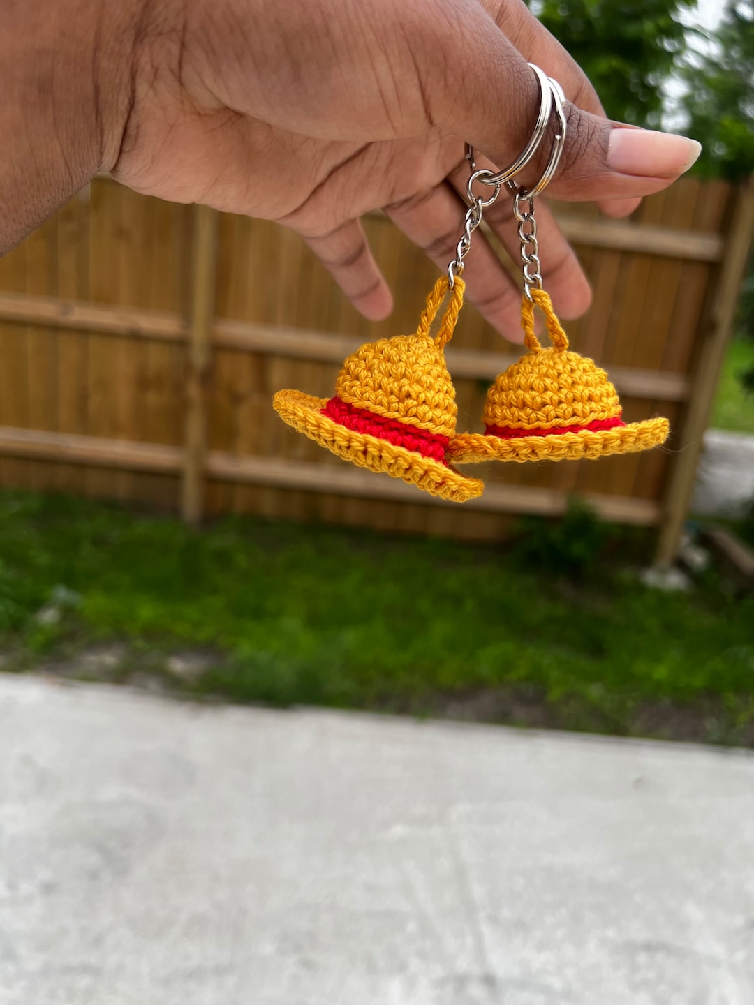 Straw Hate Keychain, One Piece Straw Hat, Luffy Keychain - Etsy