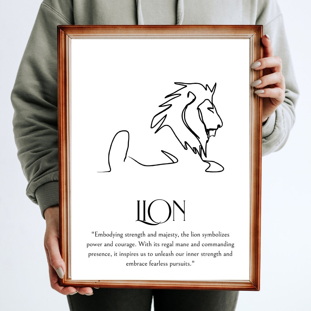 Lion Spirit Animal Minimalist Spirit Animal Minimalist Spirit Animal ...