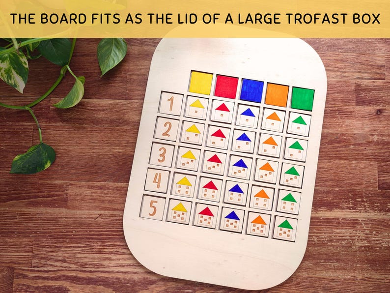 Double Entry Matrix Laser Files, Numbers and Colors Logic Game SVG DXF ...