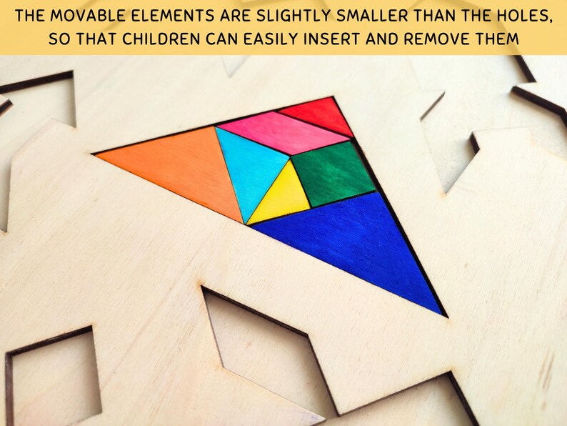 Geometric Puzzle Laser File, Tangram SVG DXF, Trofast Lid Game for Kids ...
