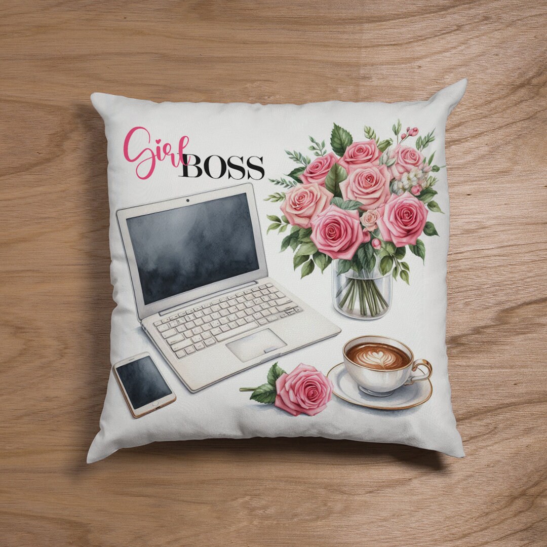 Girl Boss Pillow Decor, Aesthetic Pillows, Bedroom Decor Women, Fashion ...
