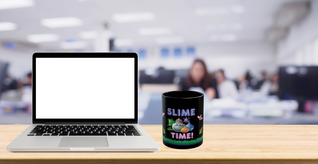 Slime Time Black Mug 11oz, Dragon Quest Gifts, Camping Mugs, Coffee ...