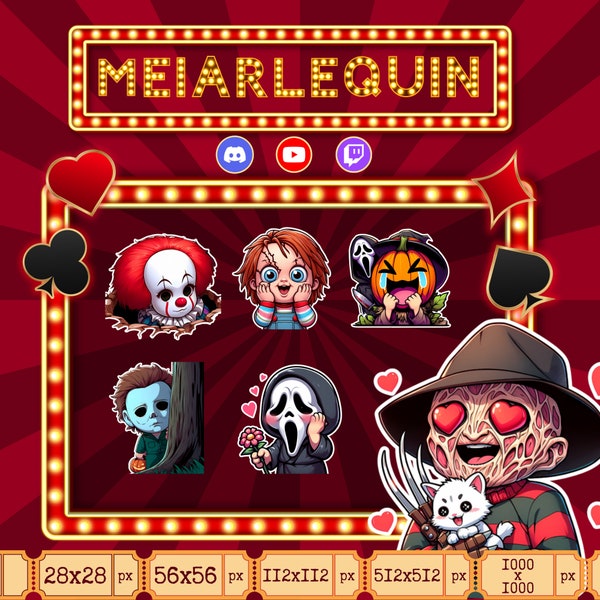 Horror Movie Discord Emotes - Etsy