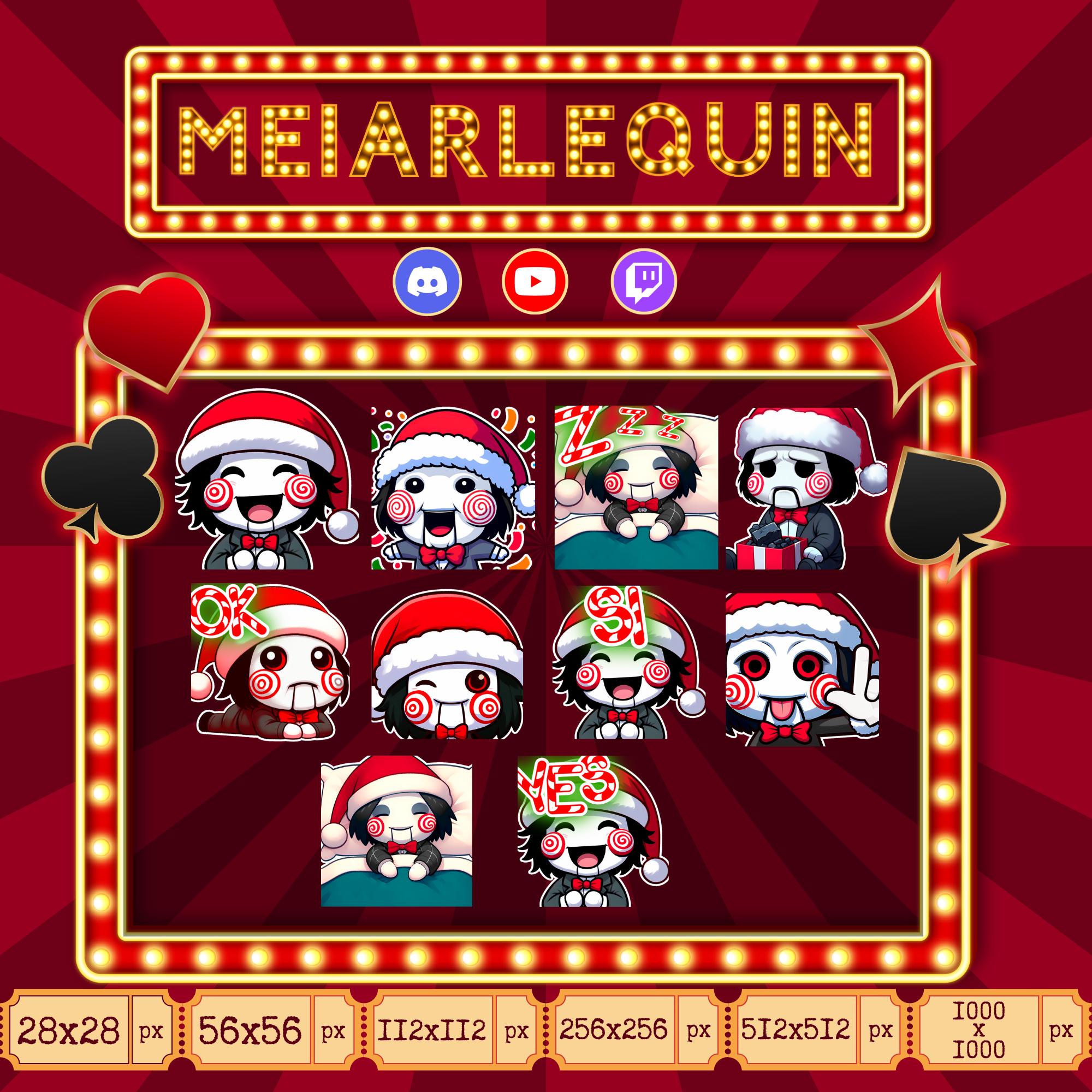 41 Halloween Emotes Special Christmas by Horror Movies for Twitch ...