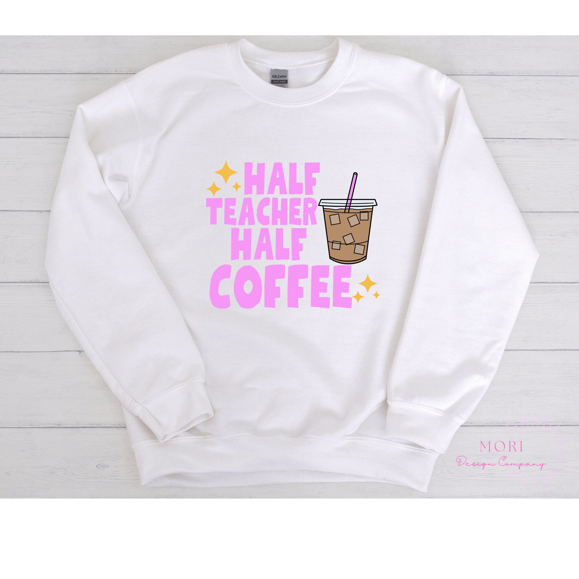 Half Teacher Half Coffee PNG Trendy PNG Teacher PNG - Etsy