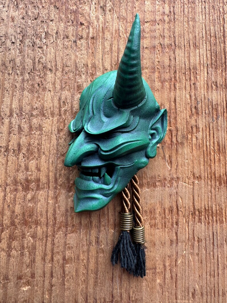 Hannya Mask Magnet, 3D Magnet, Resin, Japanese Traditional Hannya Mask ...