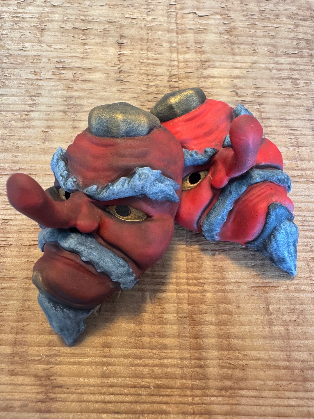 Tengu Mask Magnet, 3D Magnet, Resin, Japanese Traditional Mask, Samurai ...