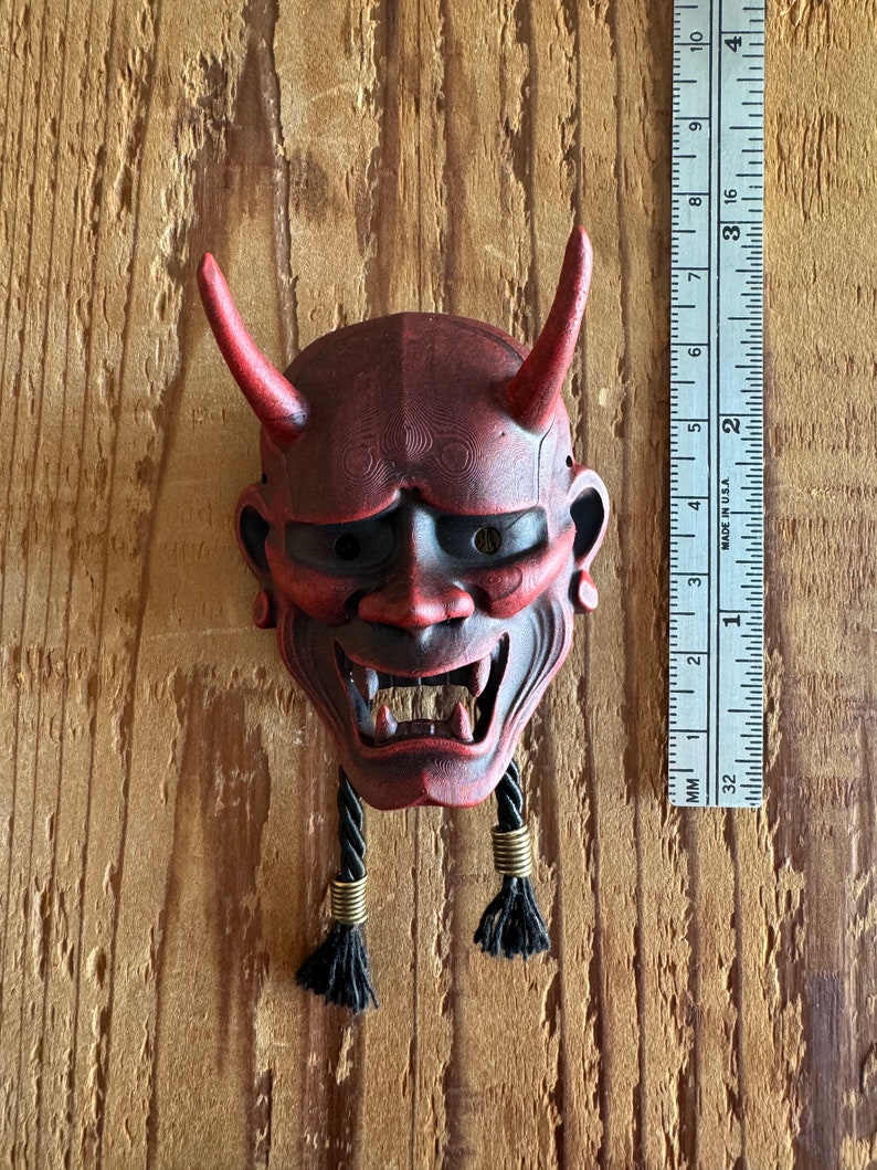Hannya Mask Magnet, 3D Magnet, Resin, Japanese Traditional Hannya Mask ...