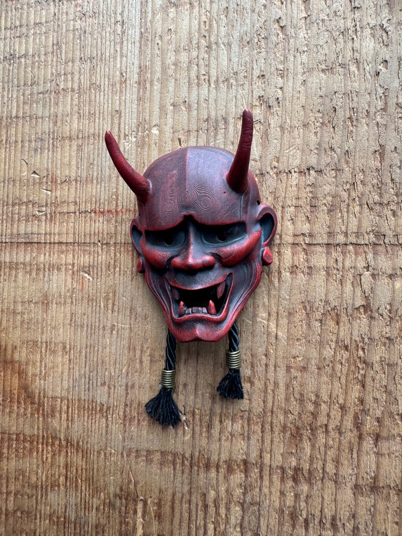 Hannya Mask Magnet, 3D Magnet, Resin, Japanese Traditional Hannya Mask ...