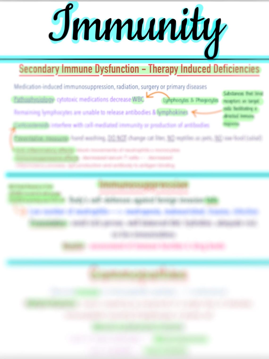 Med Surg Immune Study Guide - Etsy