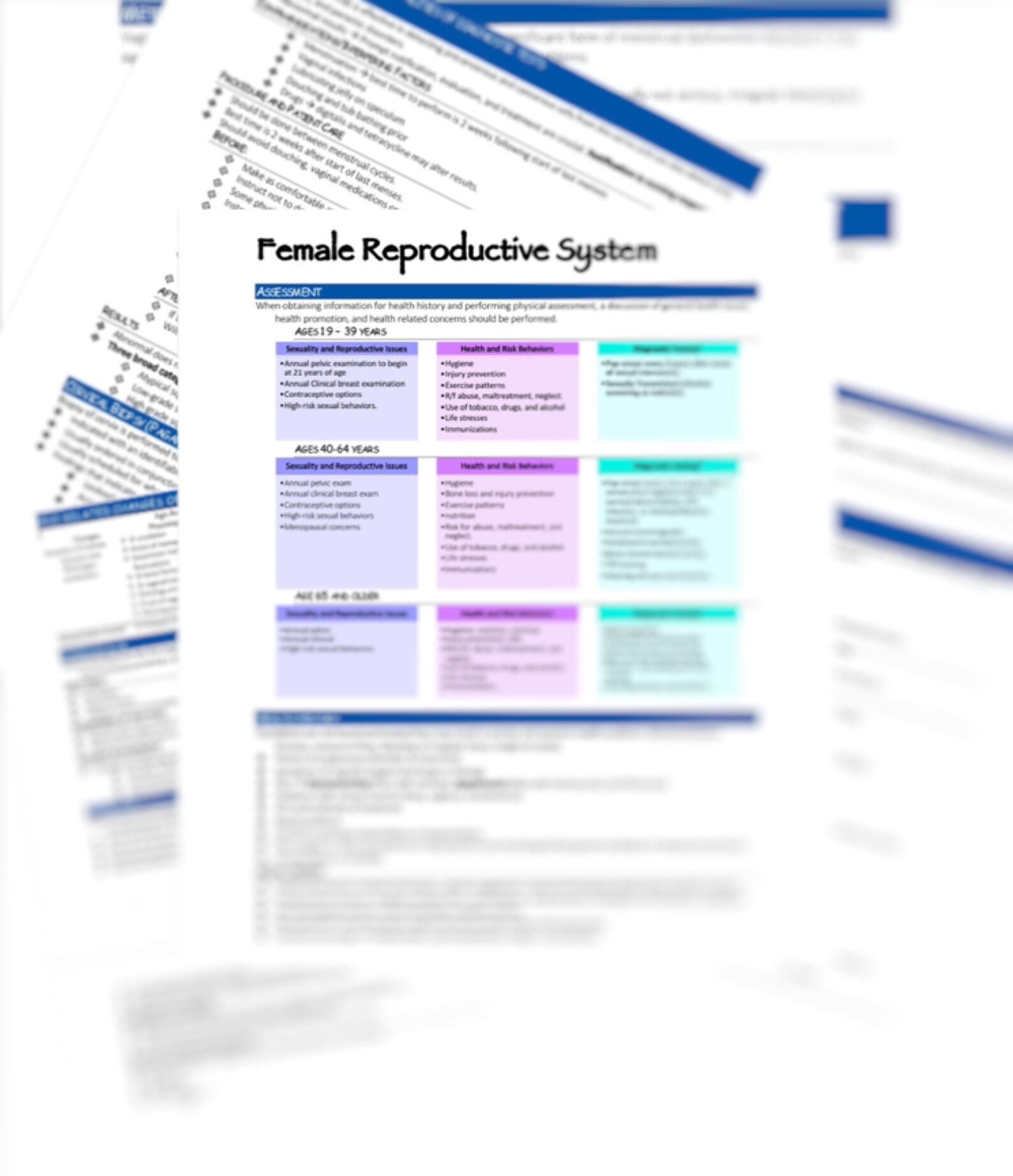 Female Reproductive System Study Guide - Etsy