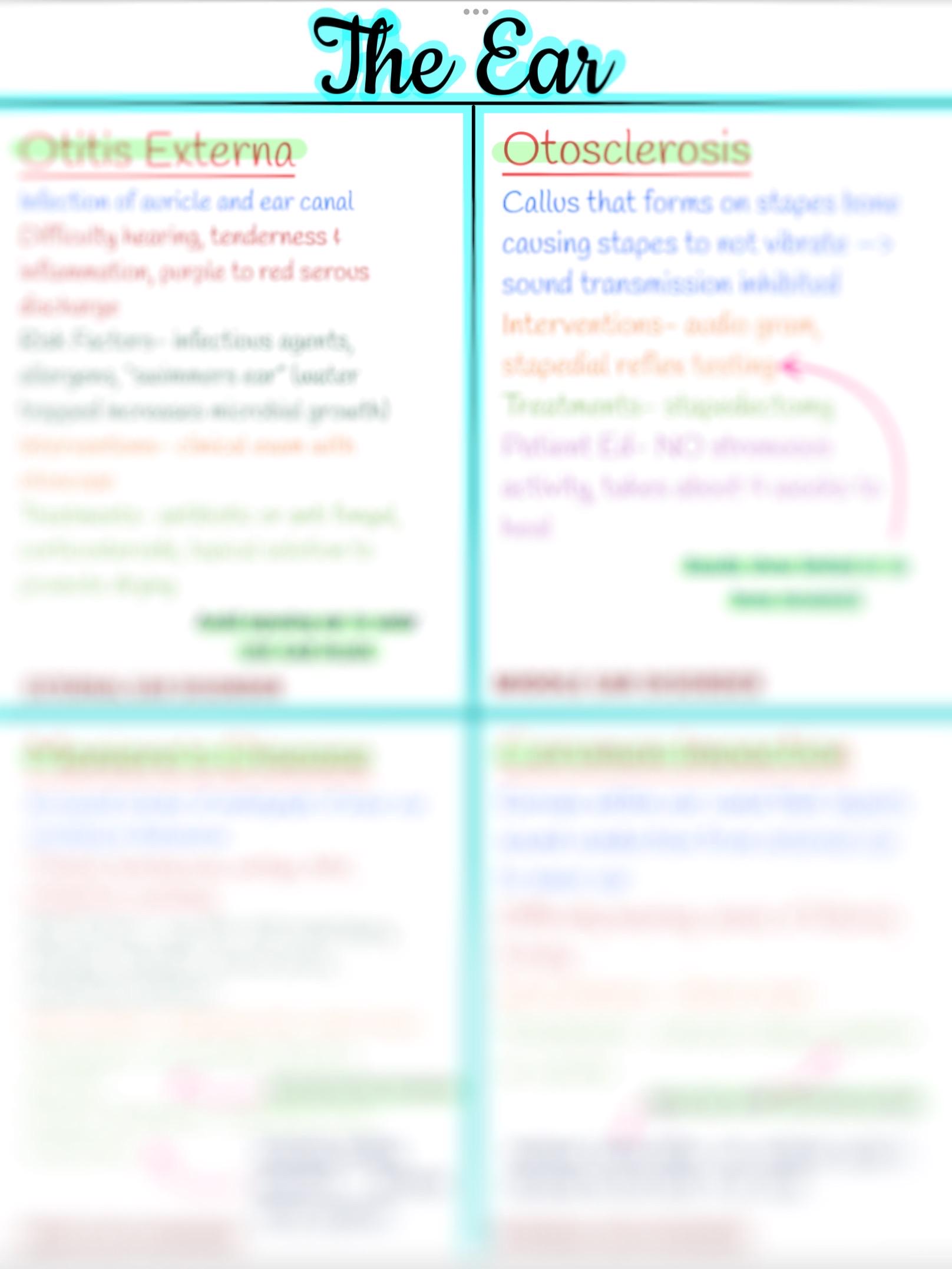 Med Surg Ear Study Guide - Etsy