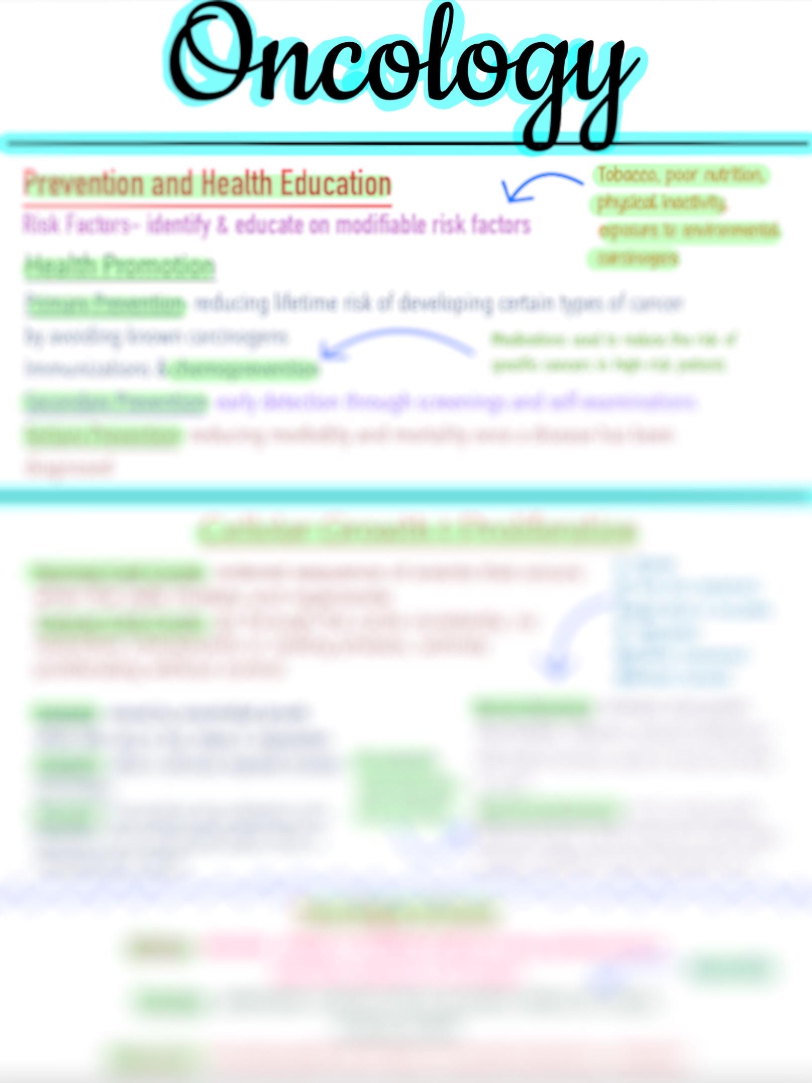 Med Surg Oncology Study Guide - Etsy