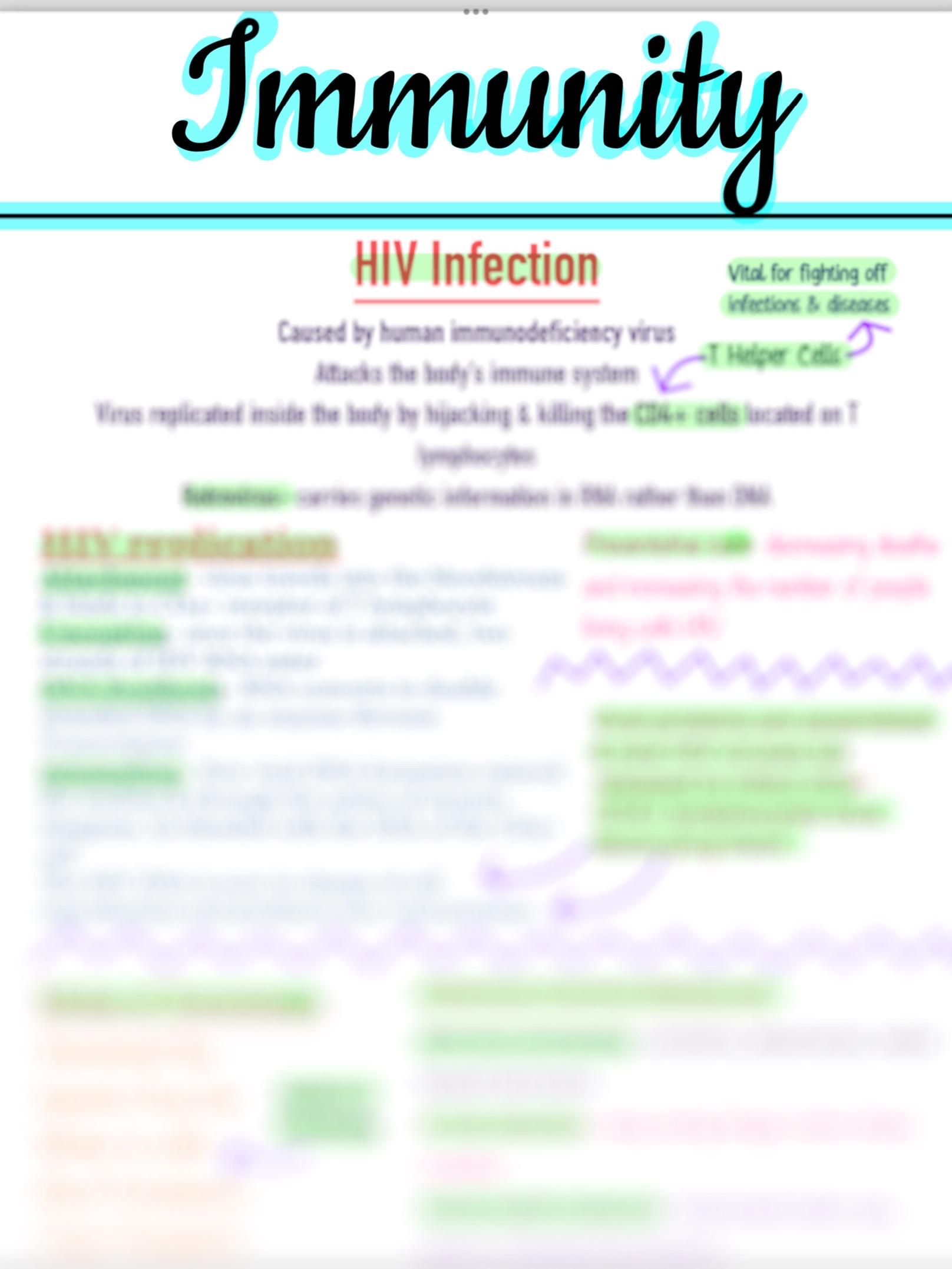 Med Surg Immune Study Guide - Etsy
