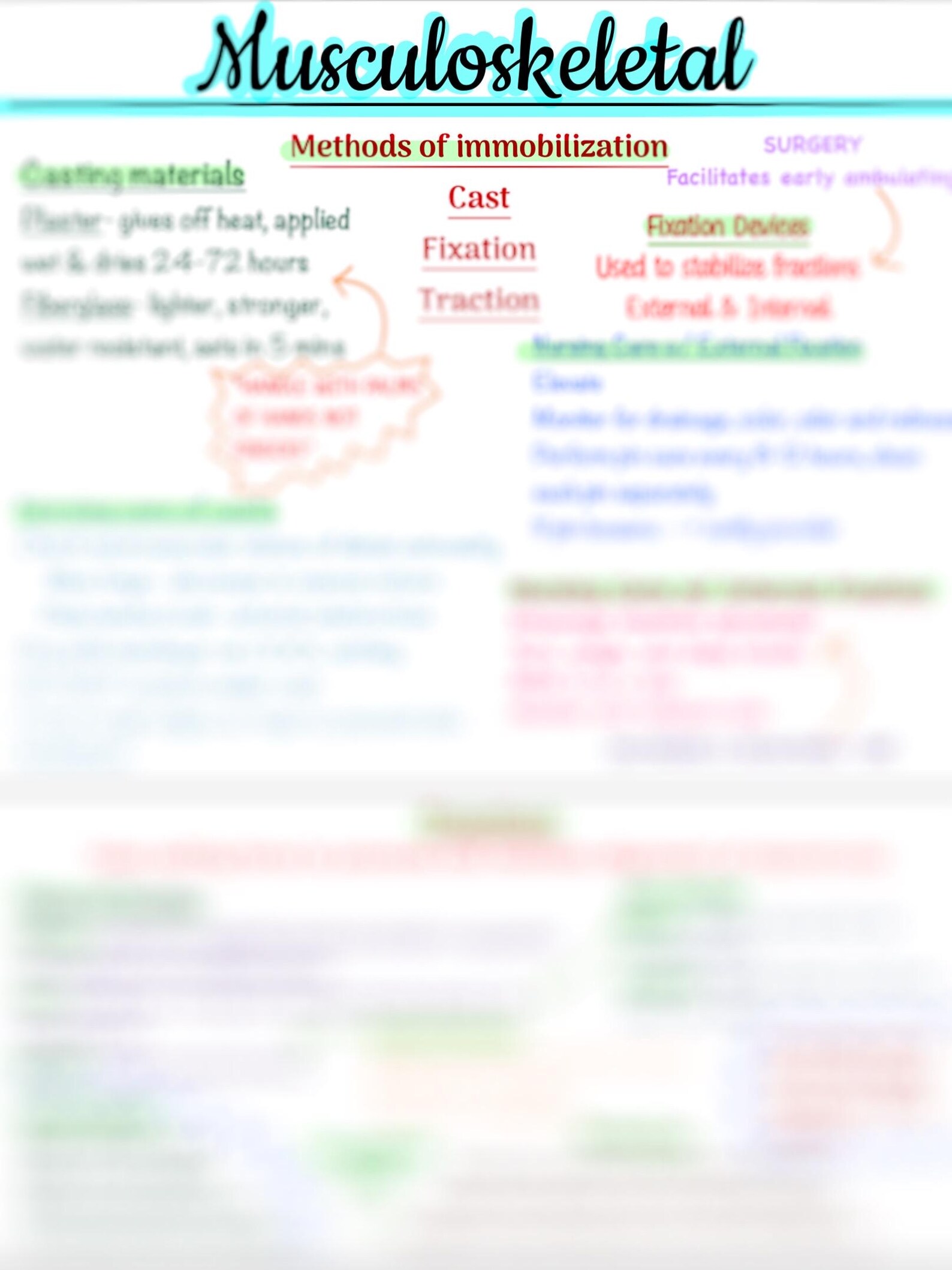 Med Surg Musculoskeletal Study Guide - Etsy