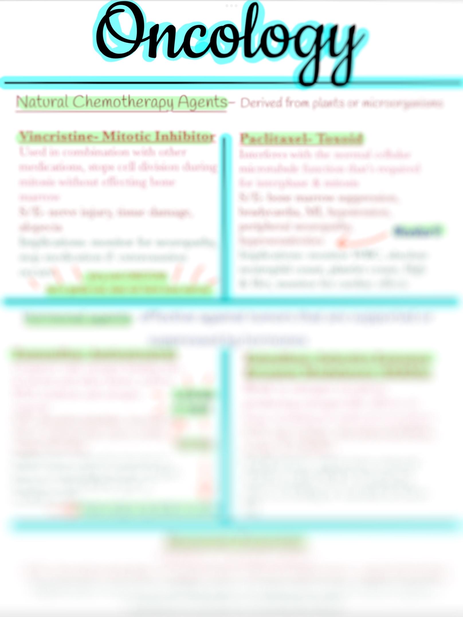 Med Surg Oncology Study Guide - Etsy