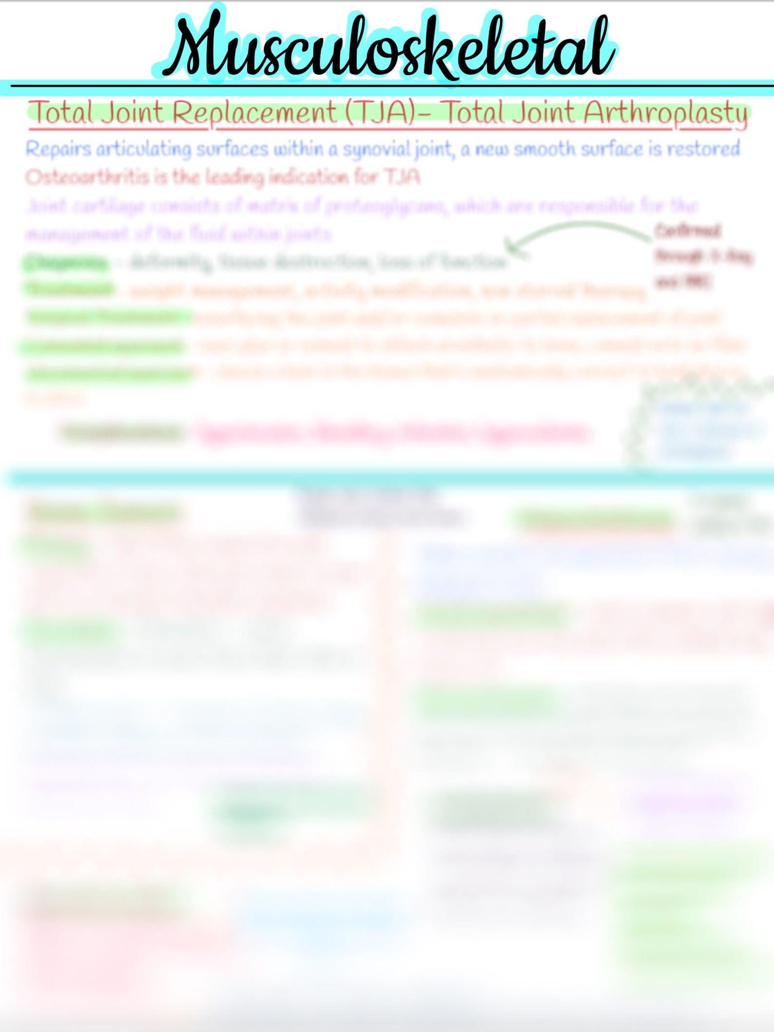 Med Surg Musculoskeletal Study Guide - Etsy