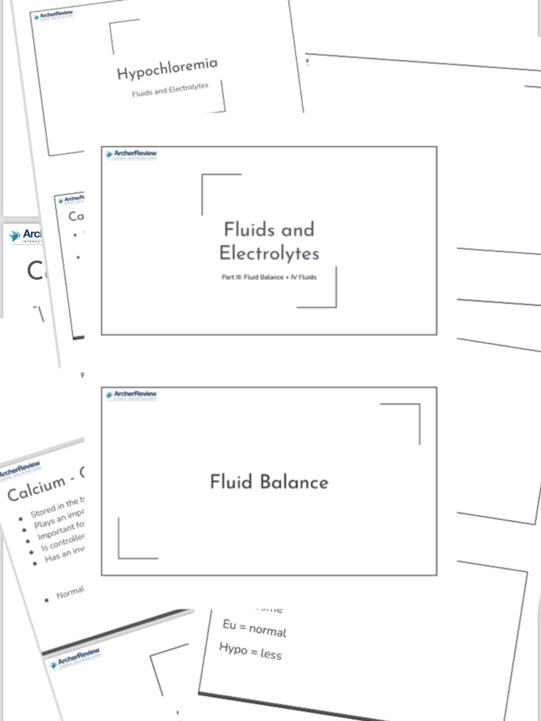 Archer Med Surg Fluids and Electolytes Study Guide - Etsy