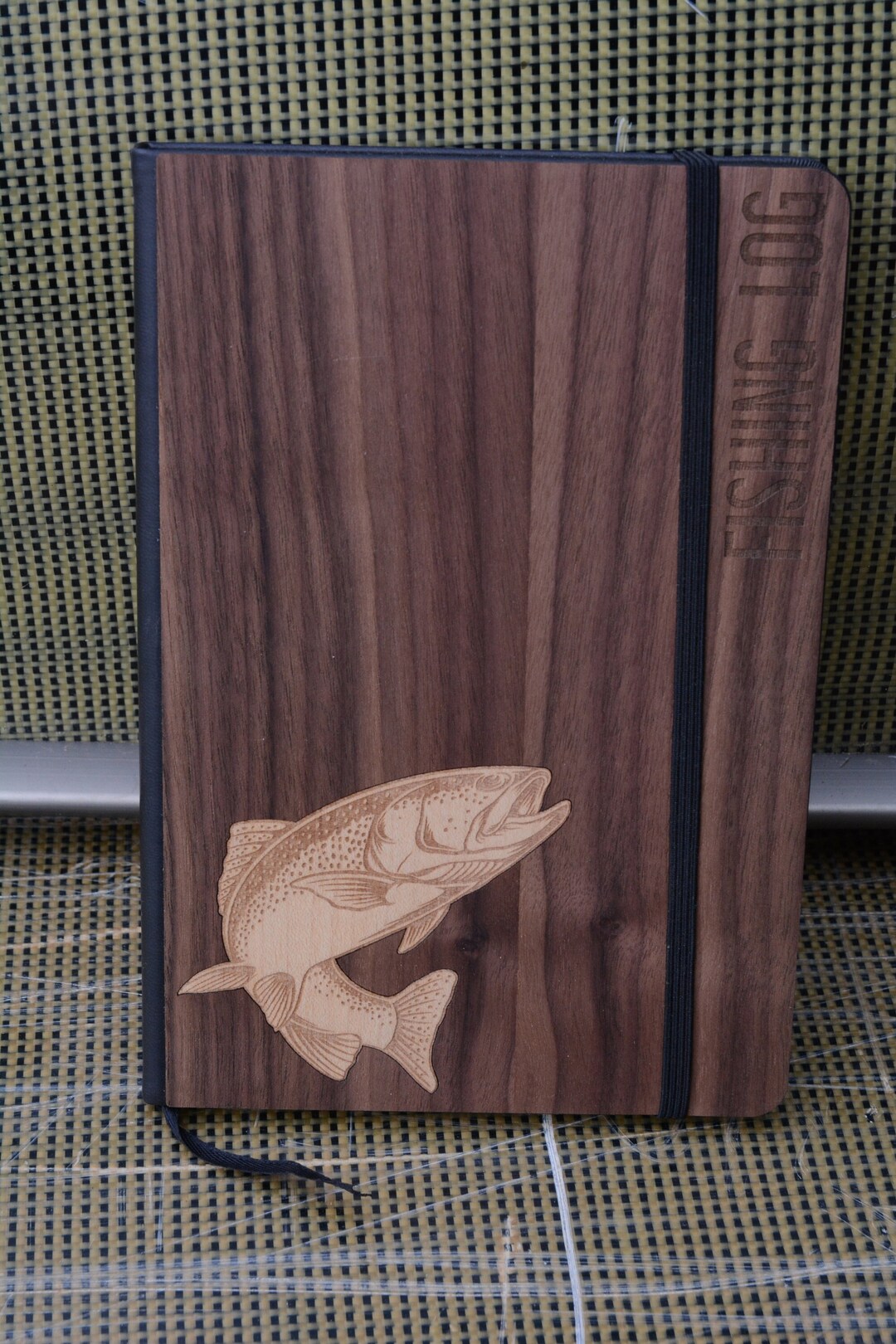 FISHING LOG JOURNAL Journal Fishing Gift Fishing Personalized Wood ...