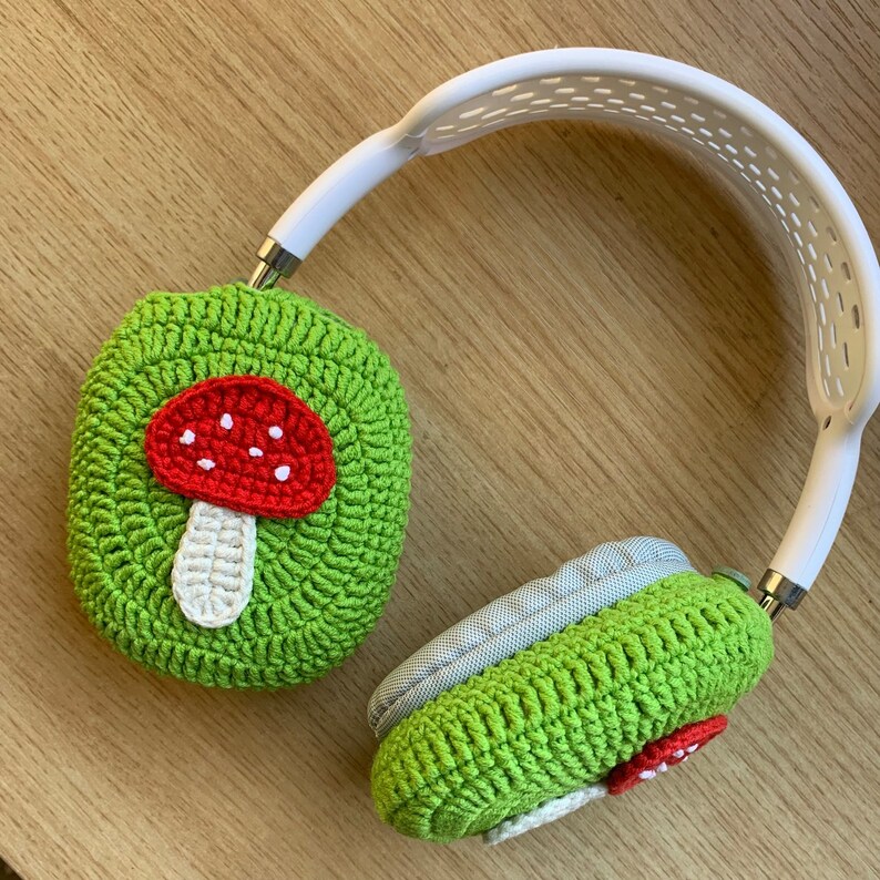 Mushroom Crochet Airpods Max Headphone Cover Cute AirPod Max Case ...