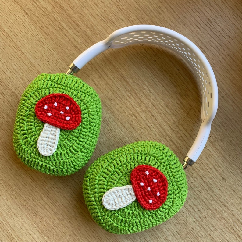 Mushroom Crochet Airpods Max Headphone Cover Cute AirPod Max Case ...