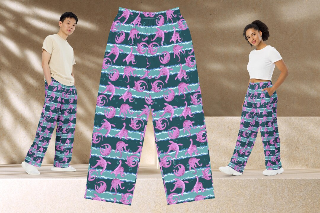 Loch Ness Monster Pajama Pants: Cryptid Loungewear - Etsy Canada