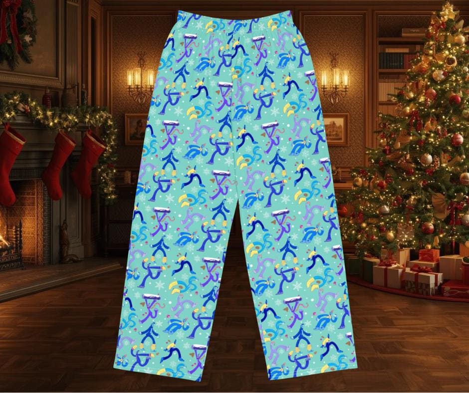 Abominable Snow Day Comfy Pajama Pants, Winter Cryptid Gift Yeti ...