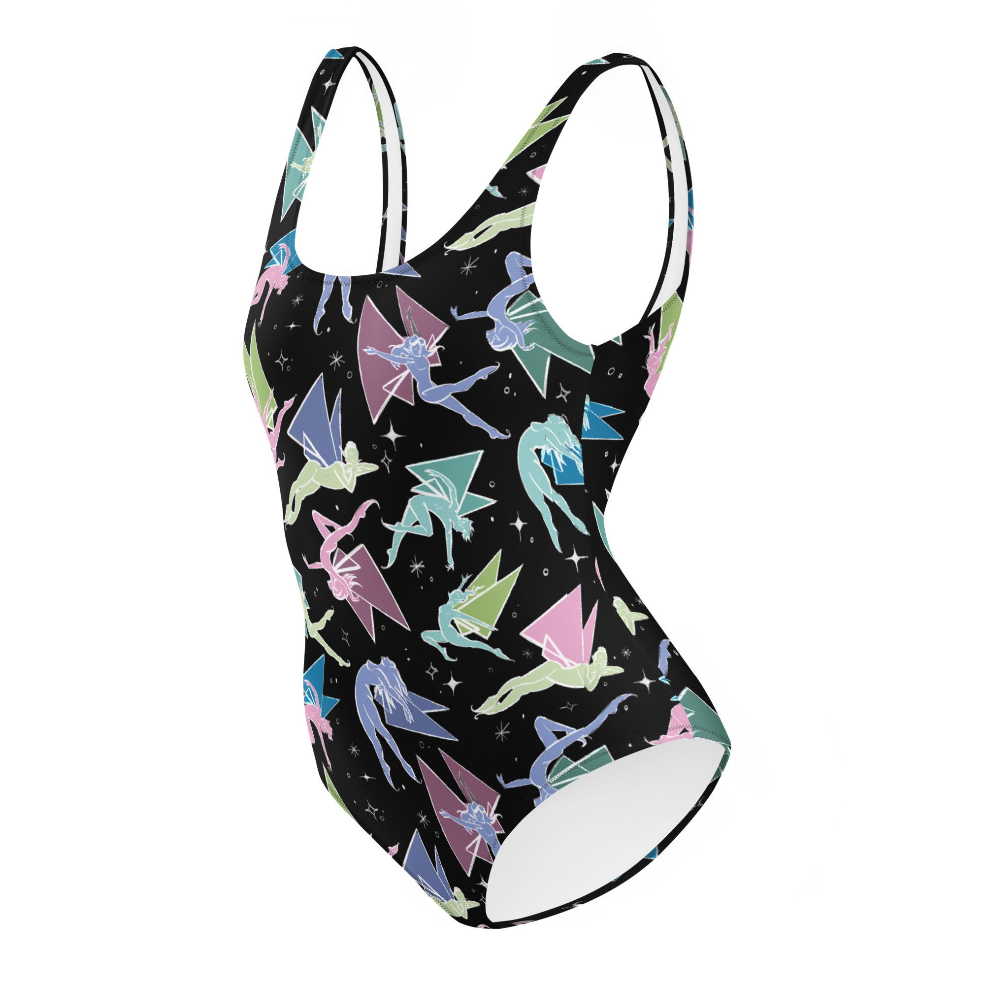 Pastel Pixie Dust One-piece Swimsuit, Fairy Swimwear, Fae One Piece - Etsy