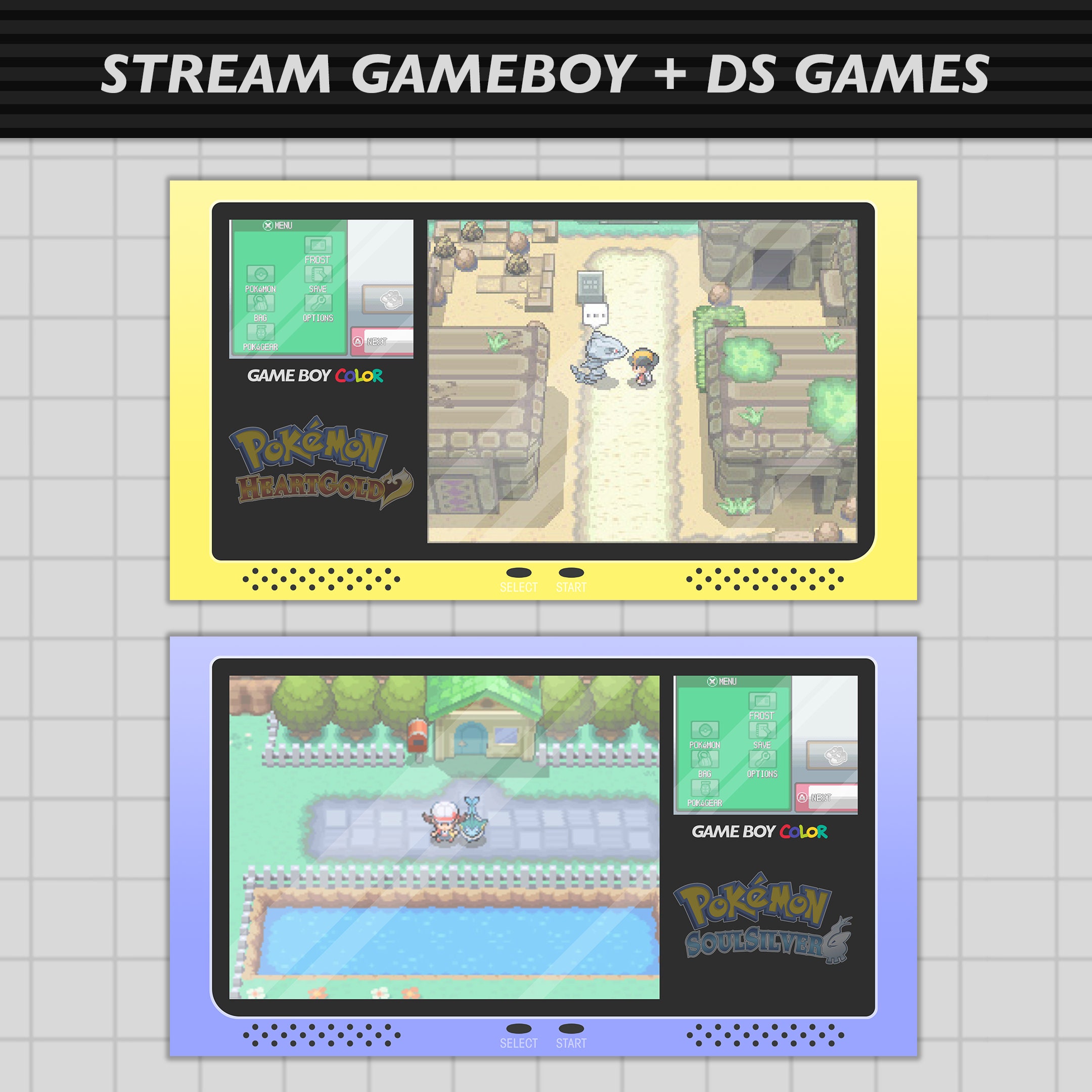 Pastel Gameboy Color Stream Overlay Inserts - Etsy