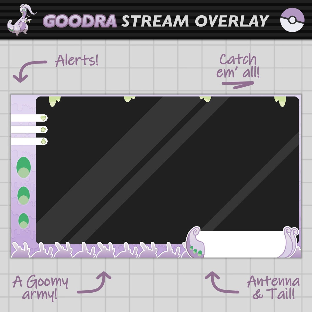 Goodra Pokemon Stream Overlay for Twitch! - Etsy