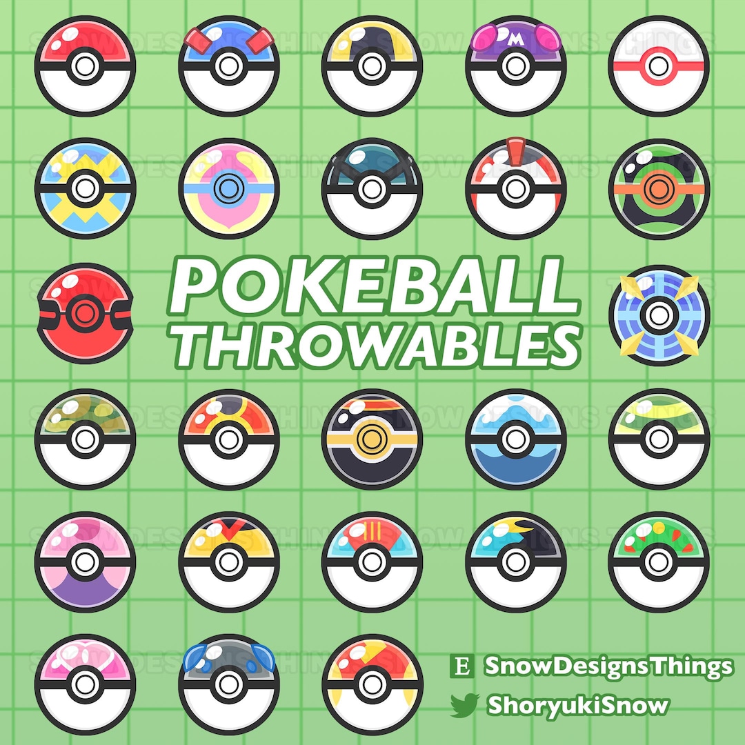 Pokeball Throwables for Twitch Integrated Throwing System (T.I.T.S.) - Etsy