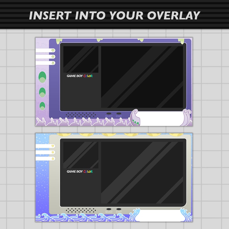 Gameboy Color Stream Overlay Inserts - Etsy