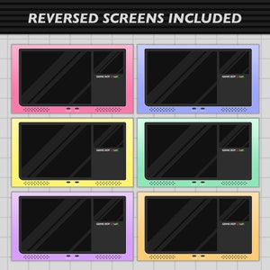 Pastel Gameboy Color Stream Overlay Inserts - Etsy
