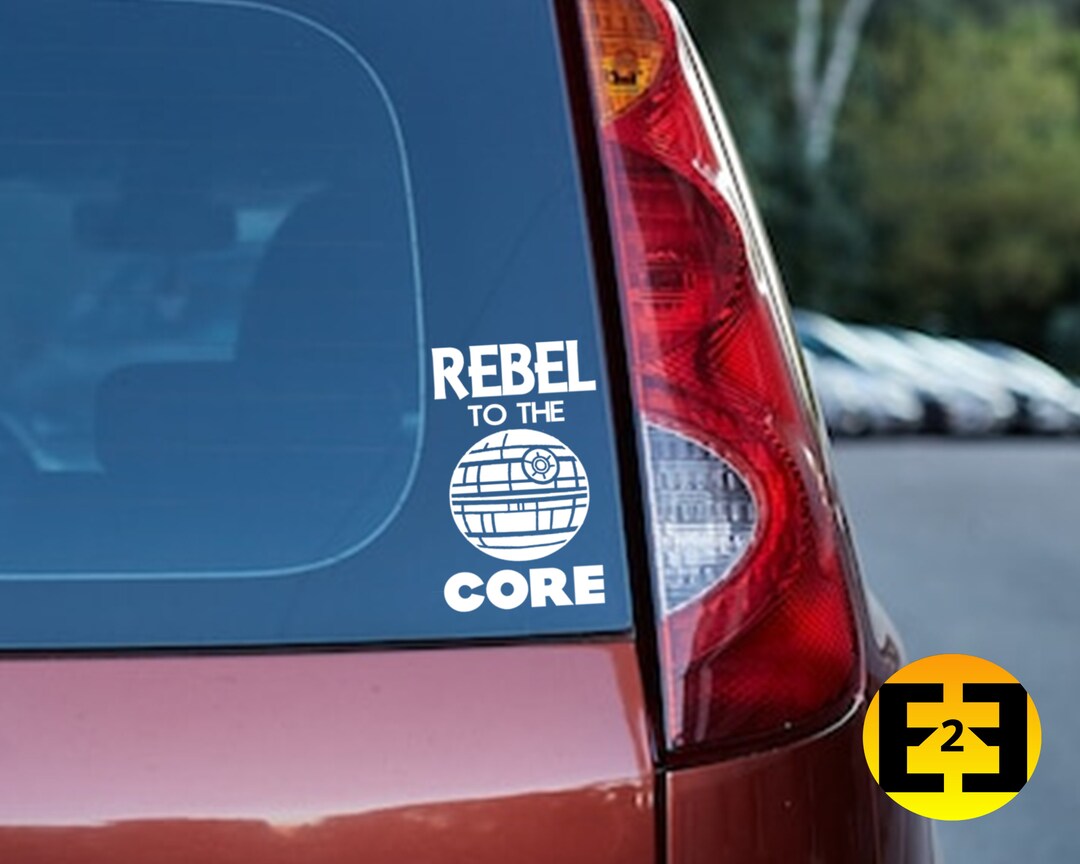 Rebel to the Core Star Wars Car Decal - Etsy