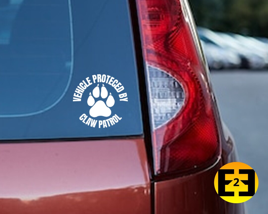 Car Decal - Vehicle Protected by Claw Patrol - Etsy