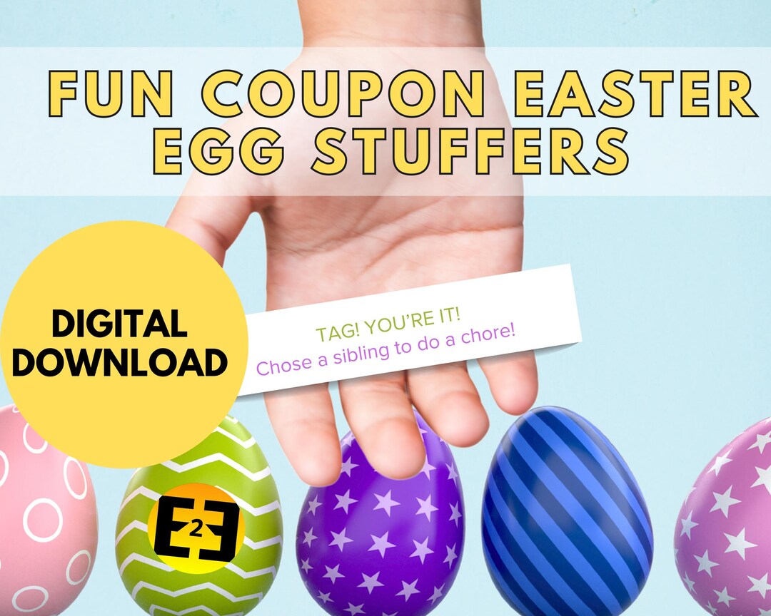 Easter Egg Coupon Stuffers - DIGITAL DOWNLOAD - Etsy