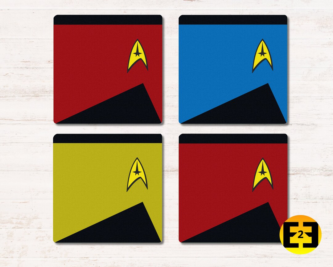 Drink Coasters Star Trek Set of 4 - Etsy