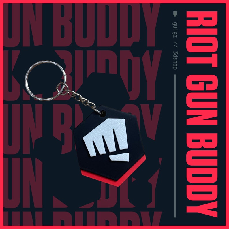 Valorant Riot Gun Buddy Keychain - Etsy