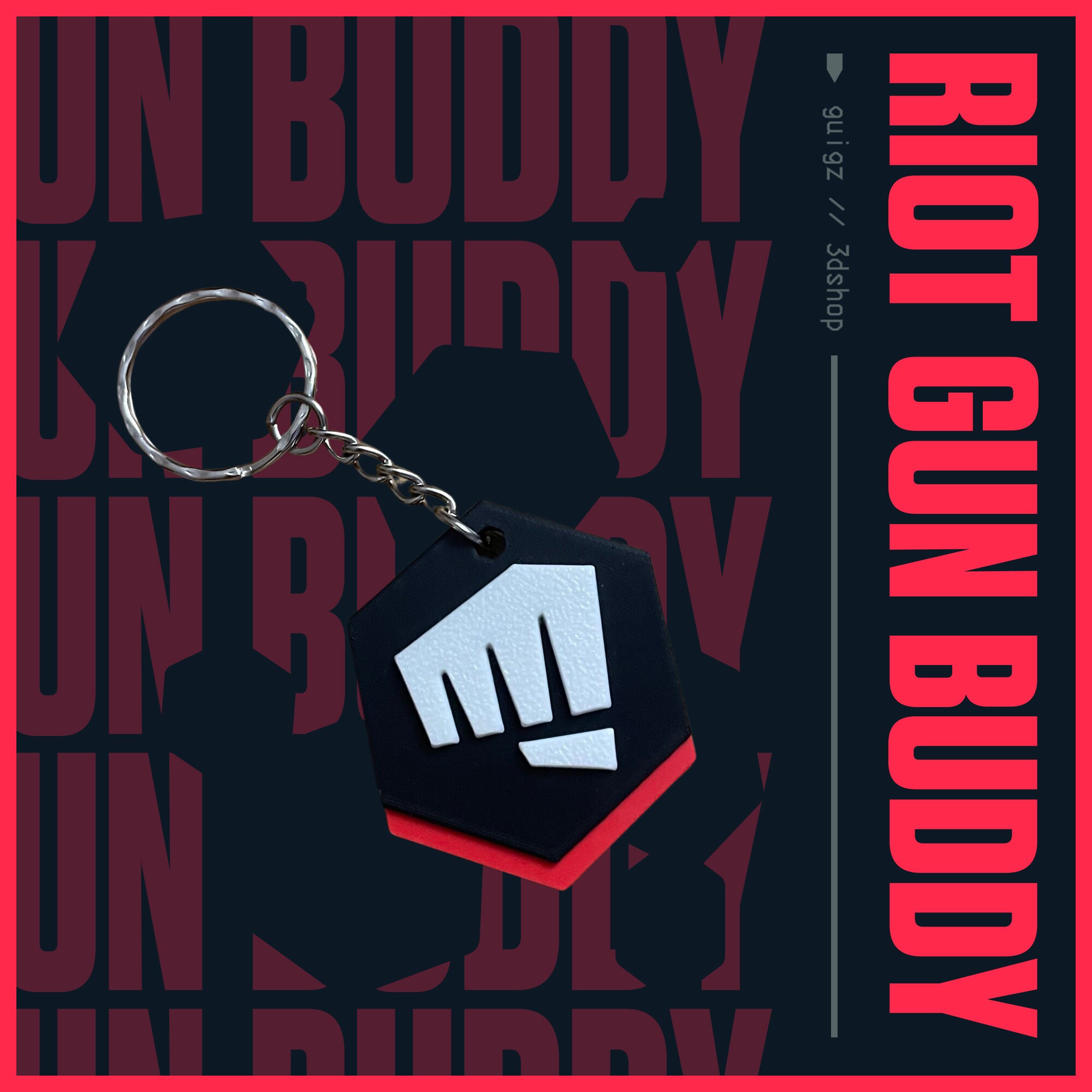 Valorant Riot Gun Buddy Keychain - Etsy