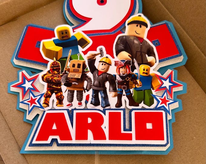 Roblox Themed Cake Topper - Etsy UK