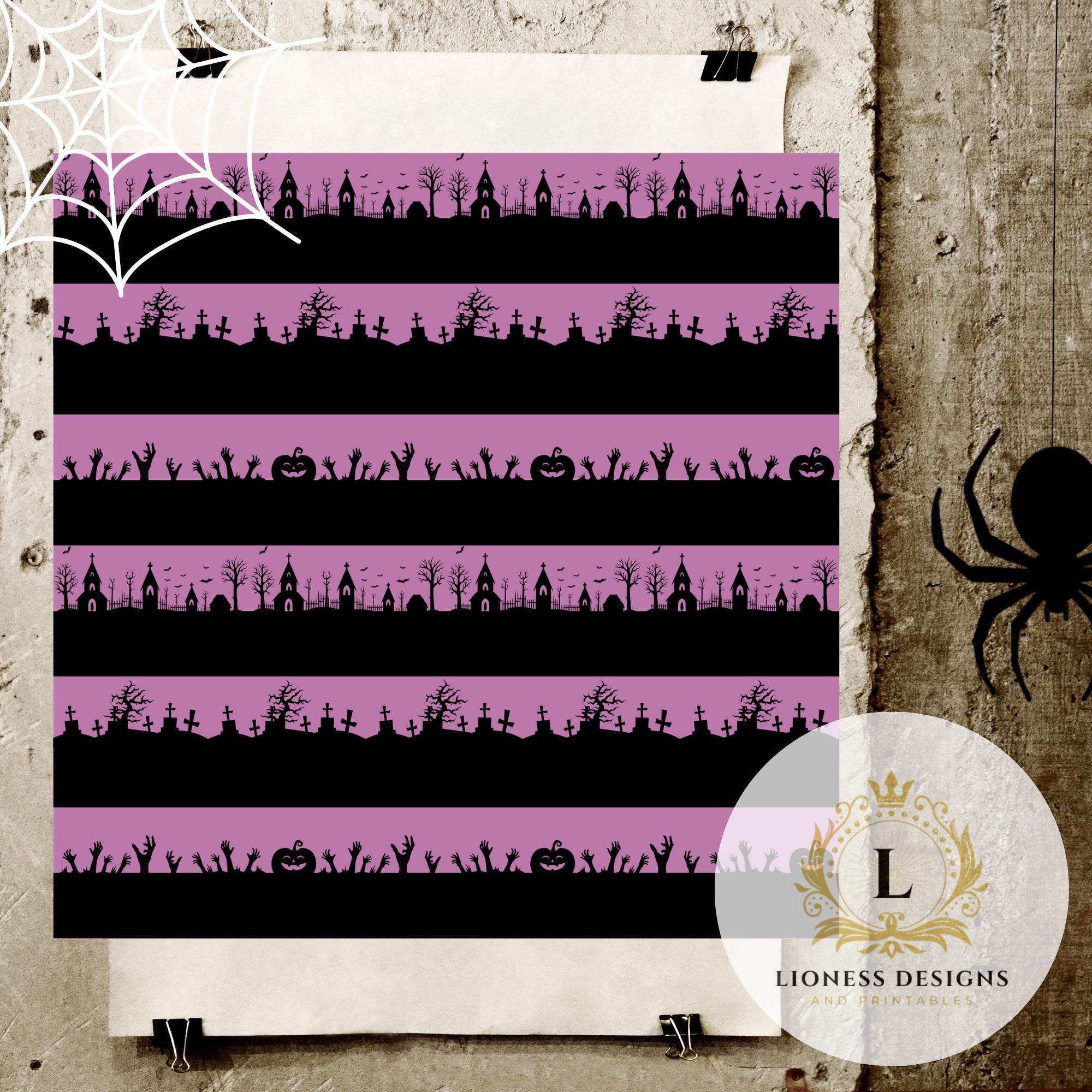 20 Seamless Halloween Themed Digital Papers, Seamless Commercial Use ...