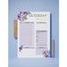 Purple Flower Daily Planner Printable - Etsy