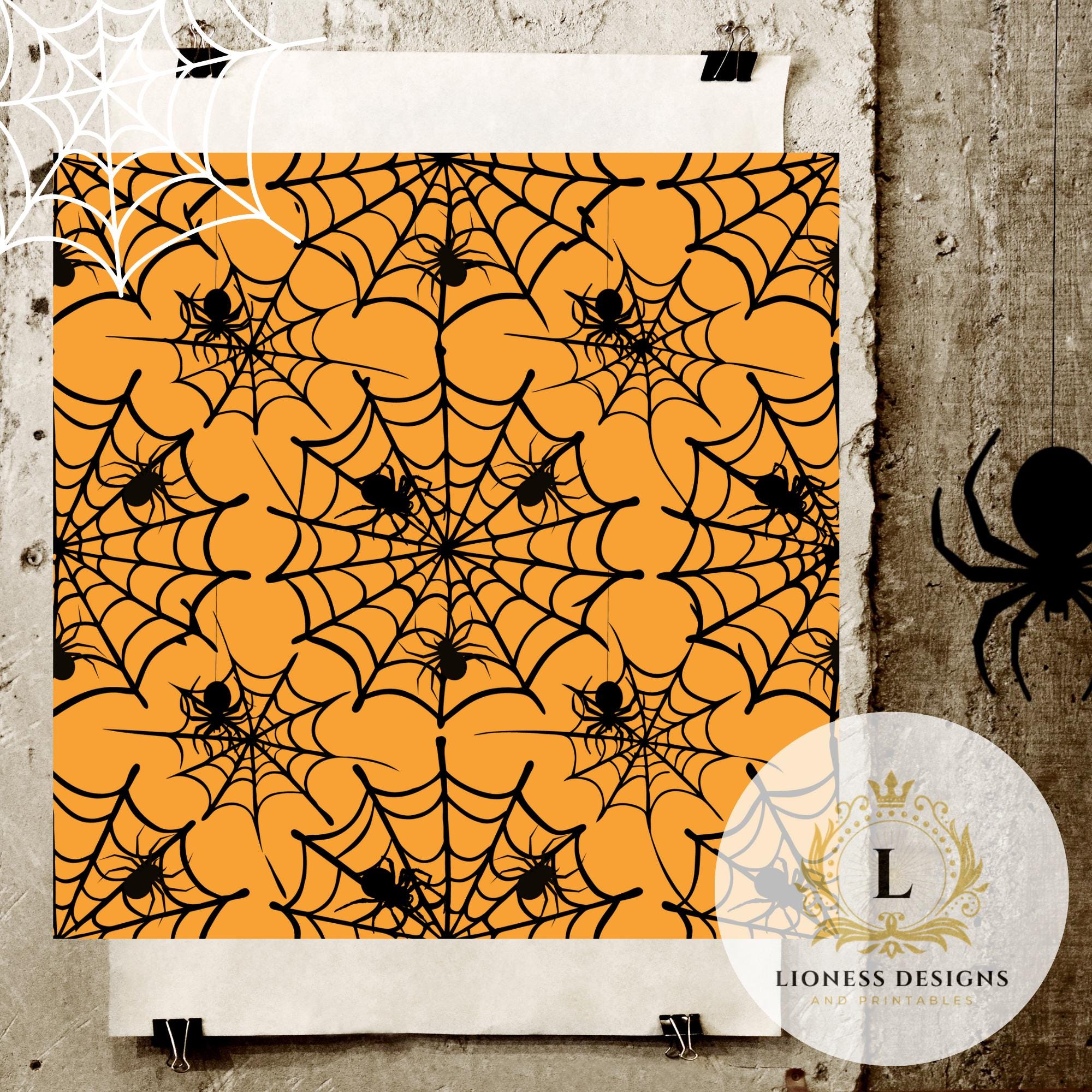 20 Seamless Halloween Themed Digital Papers, Seamless Commercial Use ...