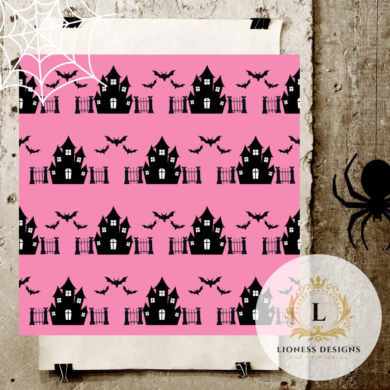 20 Seamless Halloween Themed Digital Papers, Seamless Commercial Use ...