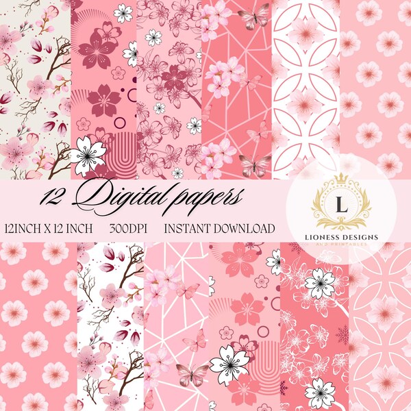 Daisy and Gingham Seamless Digital Paper Pattern Multicolor Daisy ...