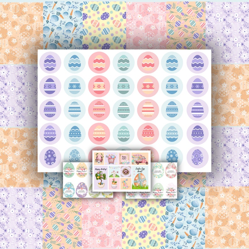Easter Journal Stickers - Pastel - Etsy