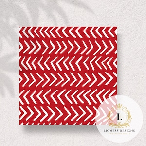 Arrow Red and Grey Digital Paper Pattern - Arrow Pattern for Personal ...