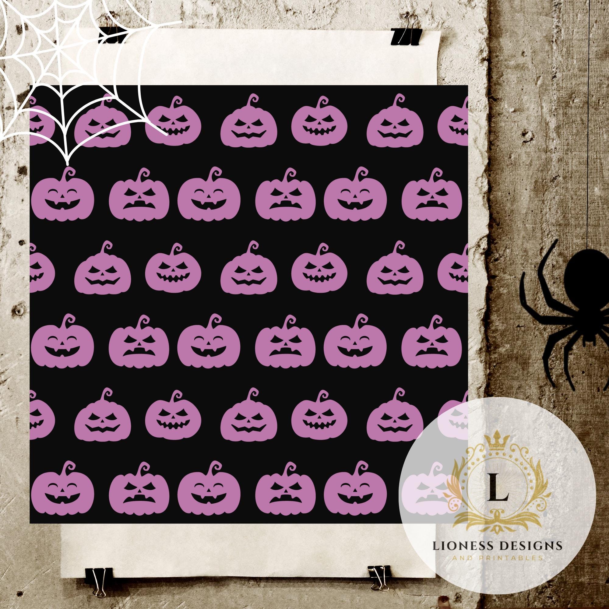 20 Seamless Halloween Themed Digital Papers, Seamless Commercial Use ...