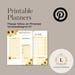 Sunflower Full Yearly Planner Printable - Etsy